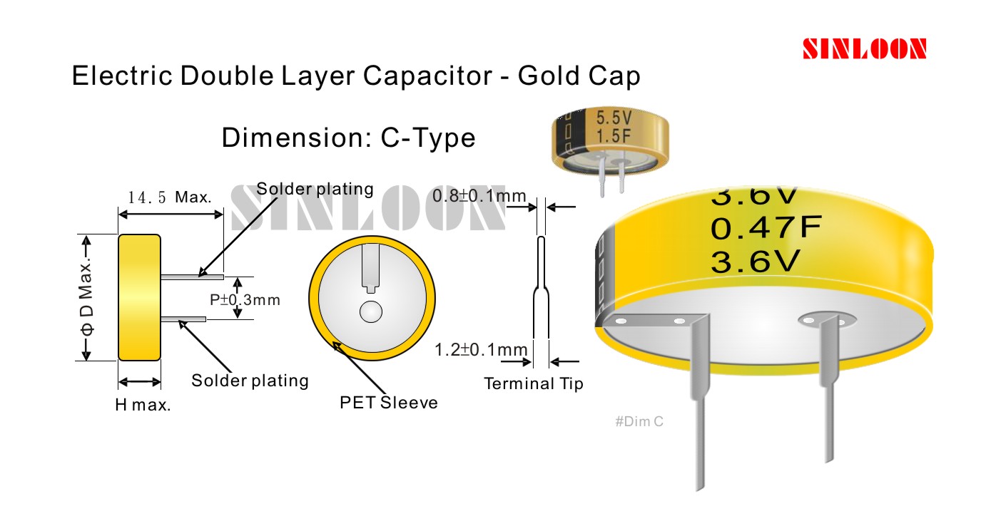 Gold Capacitor K-DCST